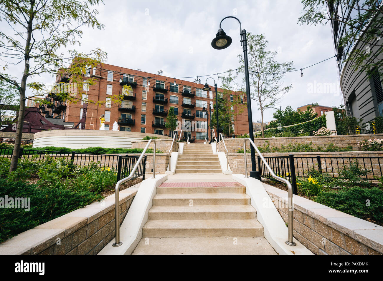 Small park in Chicago, Illinois Stock Photo - Alamy