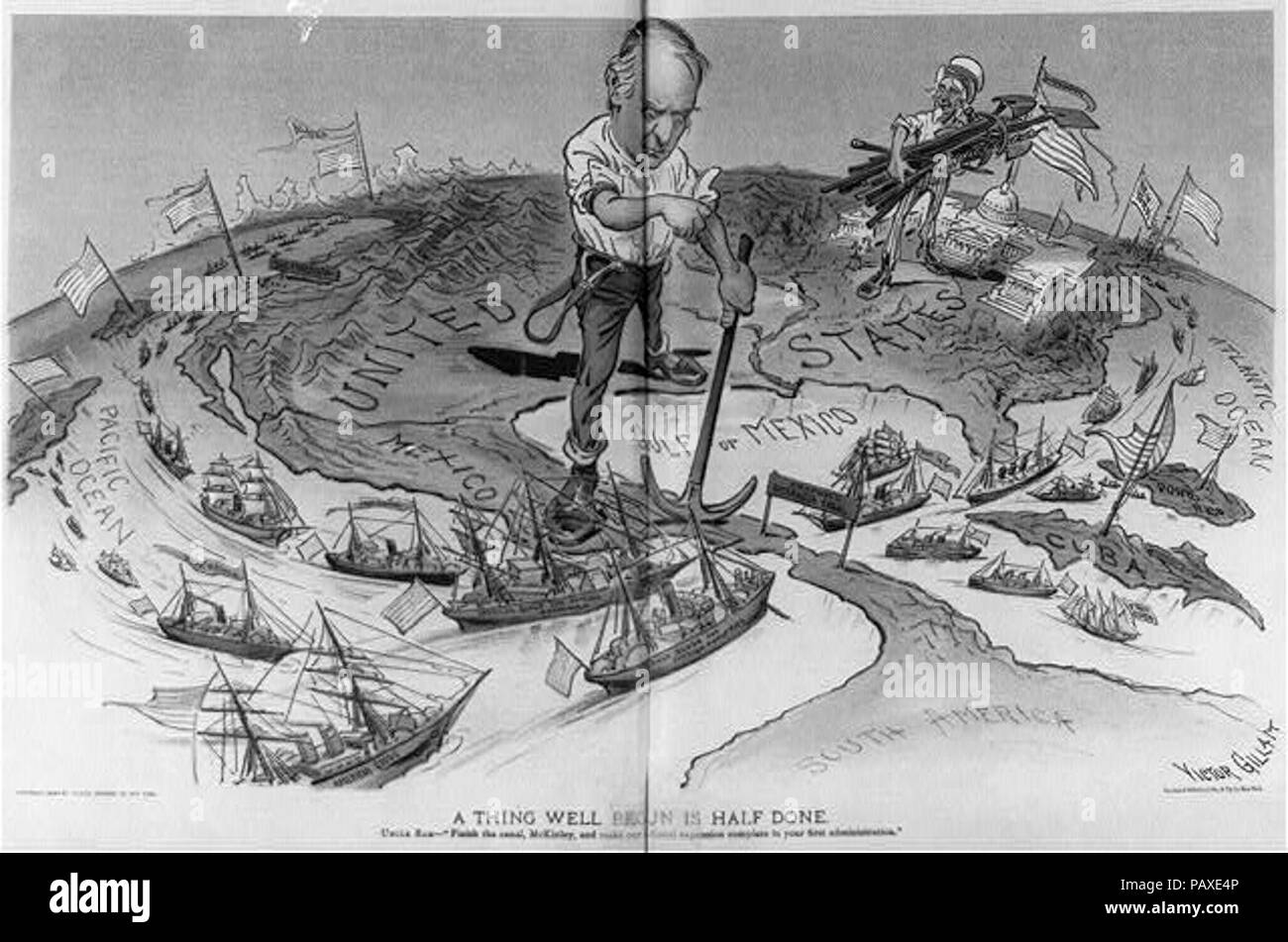 A thing well begun is half done - Victor Gillam Stock Photo - Alamy