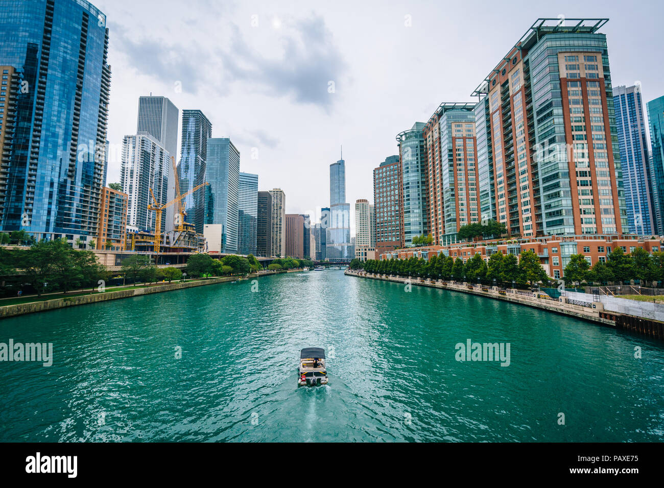 The Chicago River, in Chicago, Illinois Stock Photo - Alamy