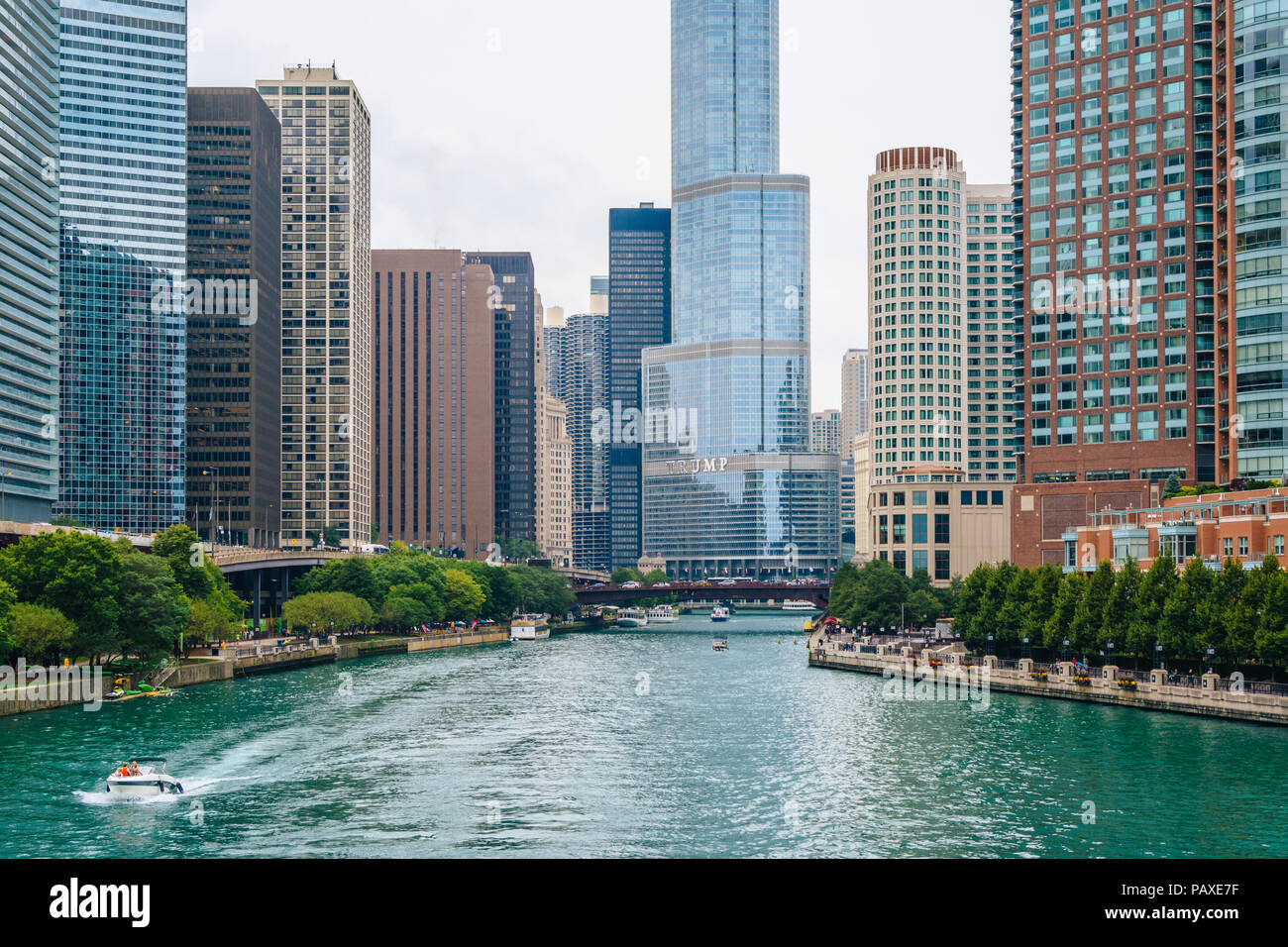The Chicago River, in Chicago, Illinois Stock Photo - Alamy