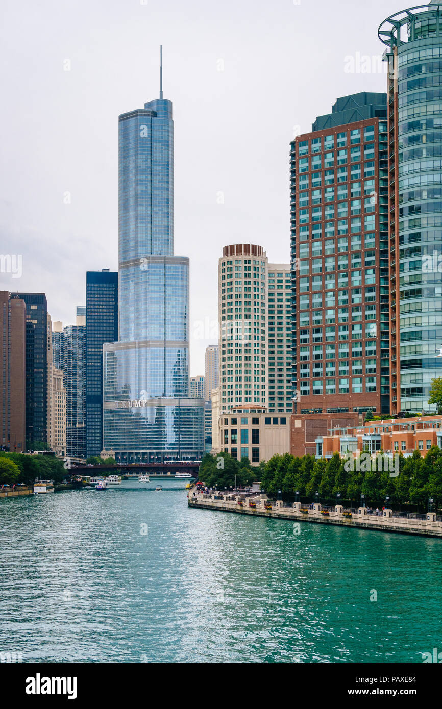 The Chicago River, in Chicago, Illinois Stock Photo - Alamy