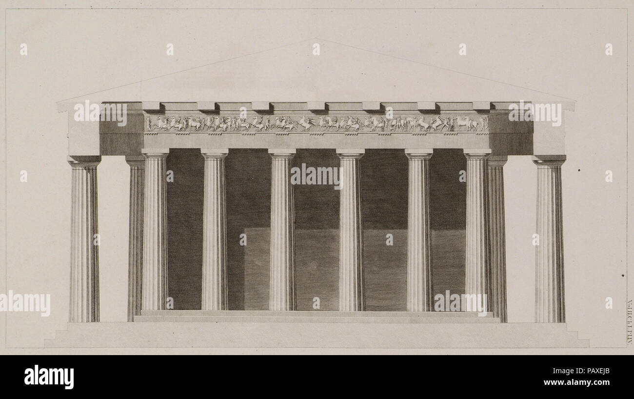 A transverse section of the Portico - Stuart James & Revett Nicholas ...