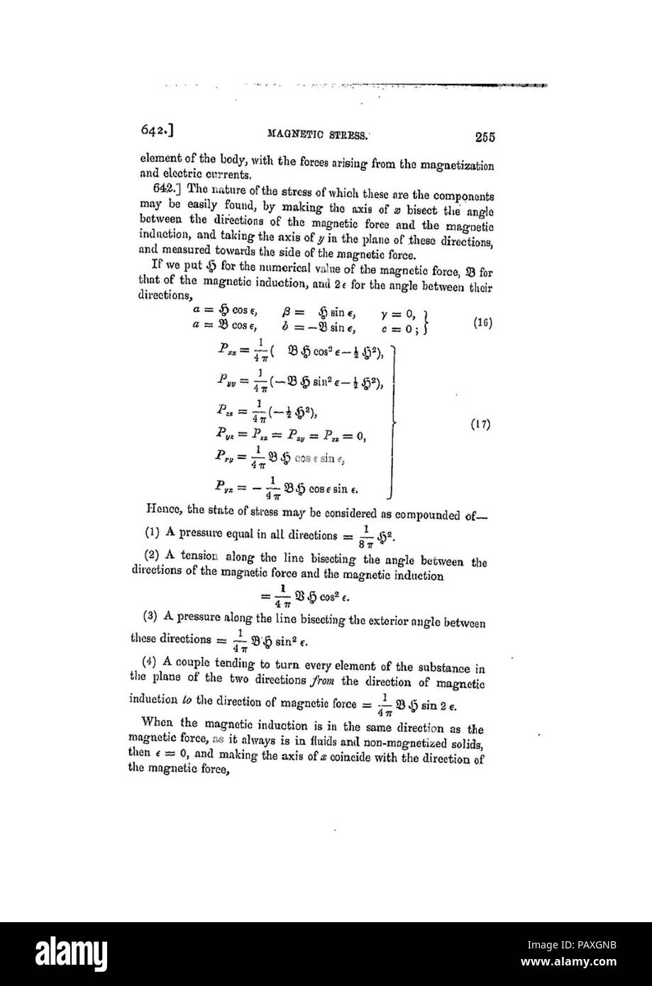 A Treatise on Electricity and Magnetism Volume 2 281 Stock Photo - Alamy