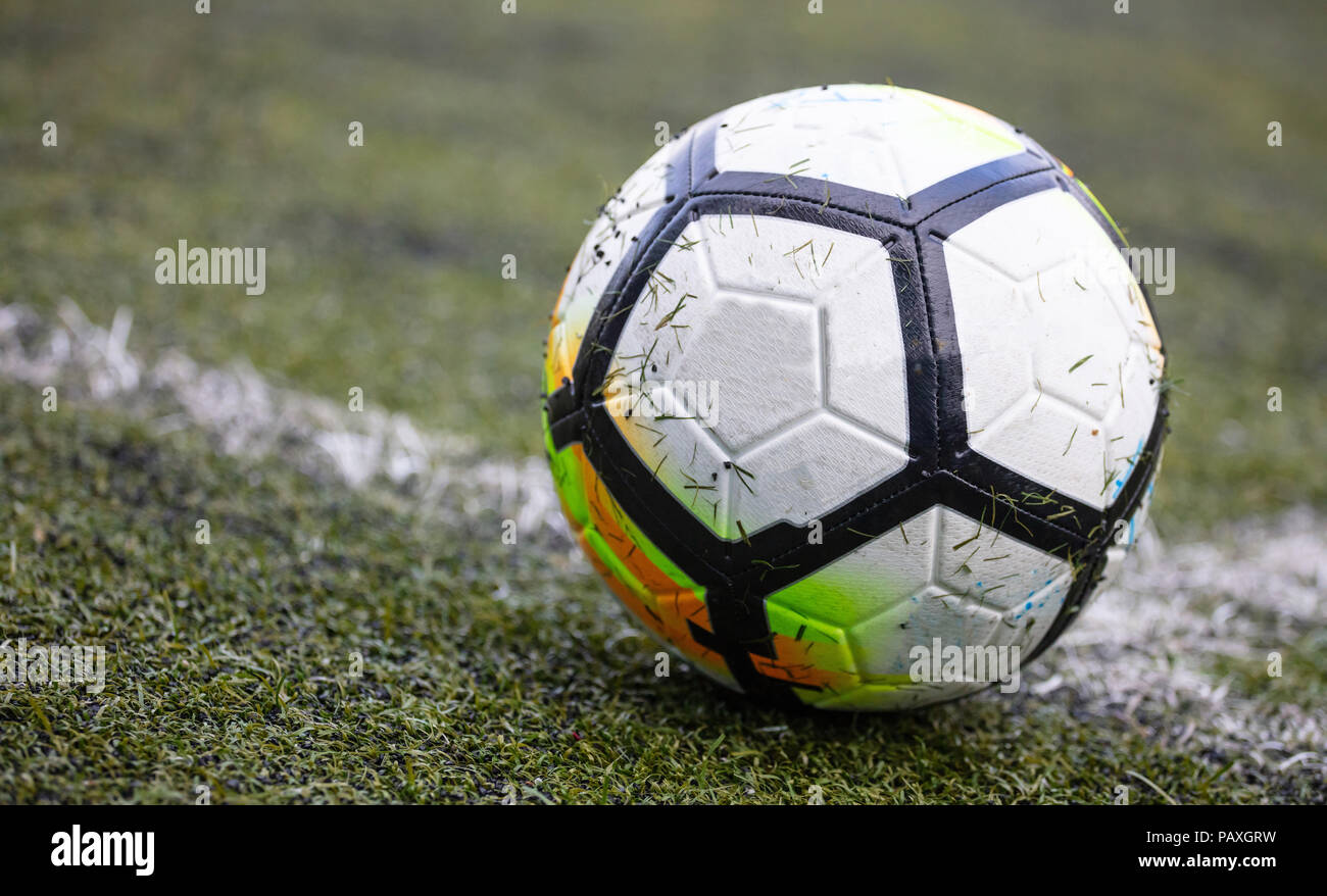 Soccer Field With Ball Wallpaper