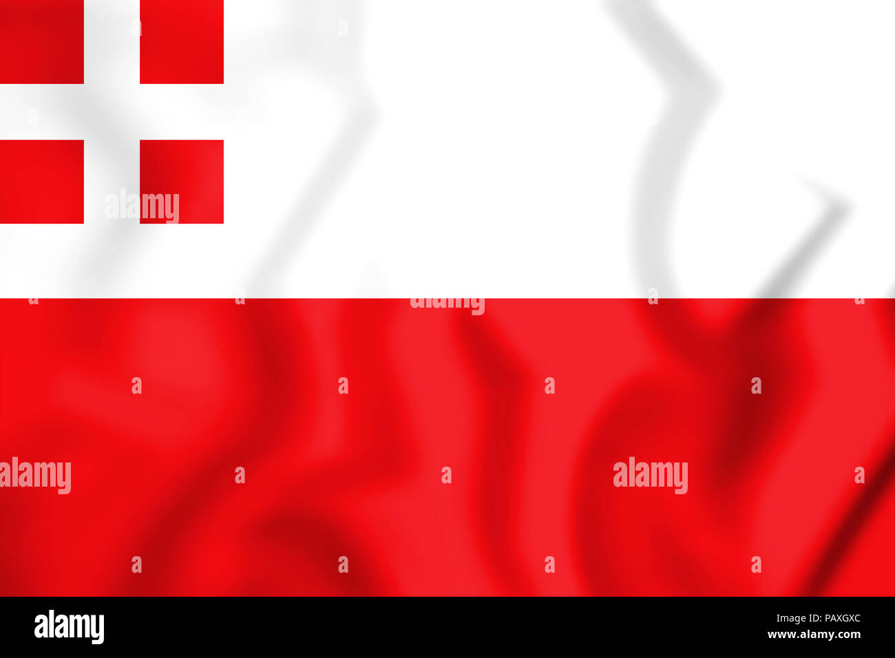 3D Flag of Utrecht Province, Netherlands. 3D Illustration Stock Photo ...