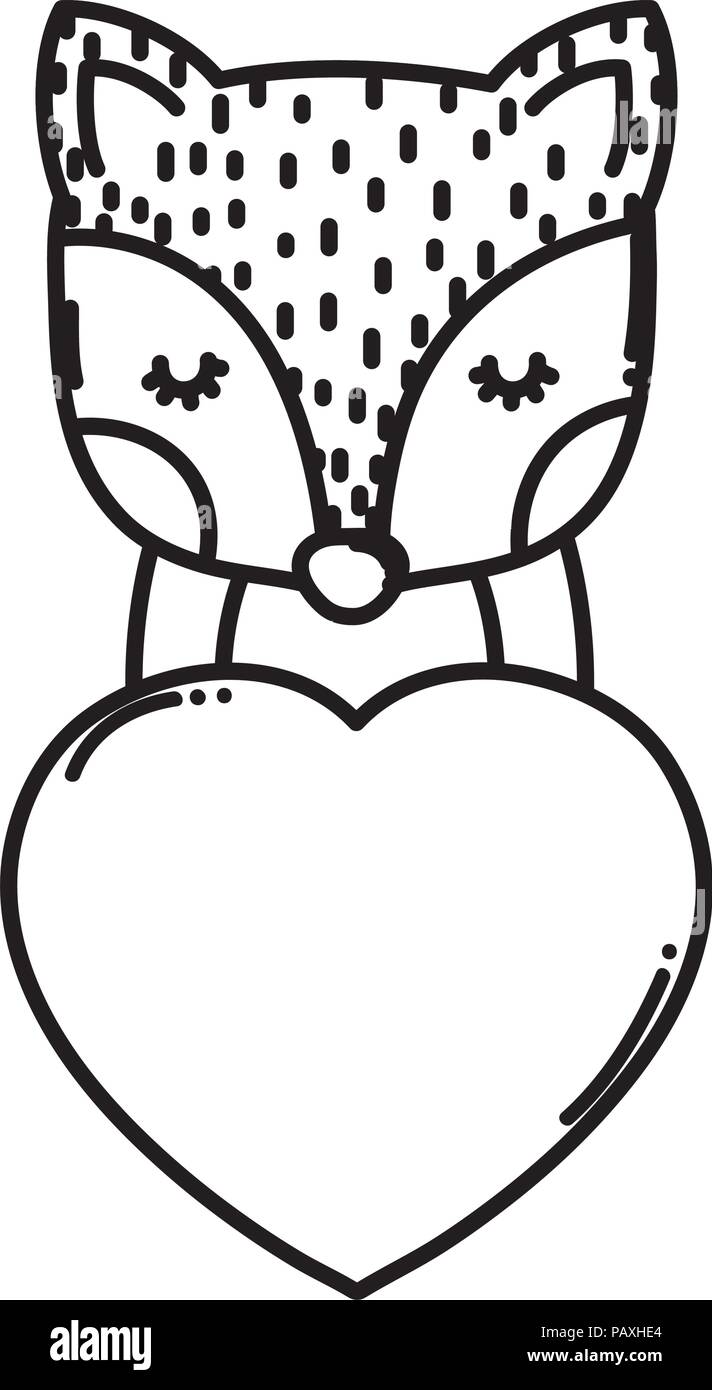 Fox heart Stock Vector Images - Alamy
