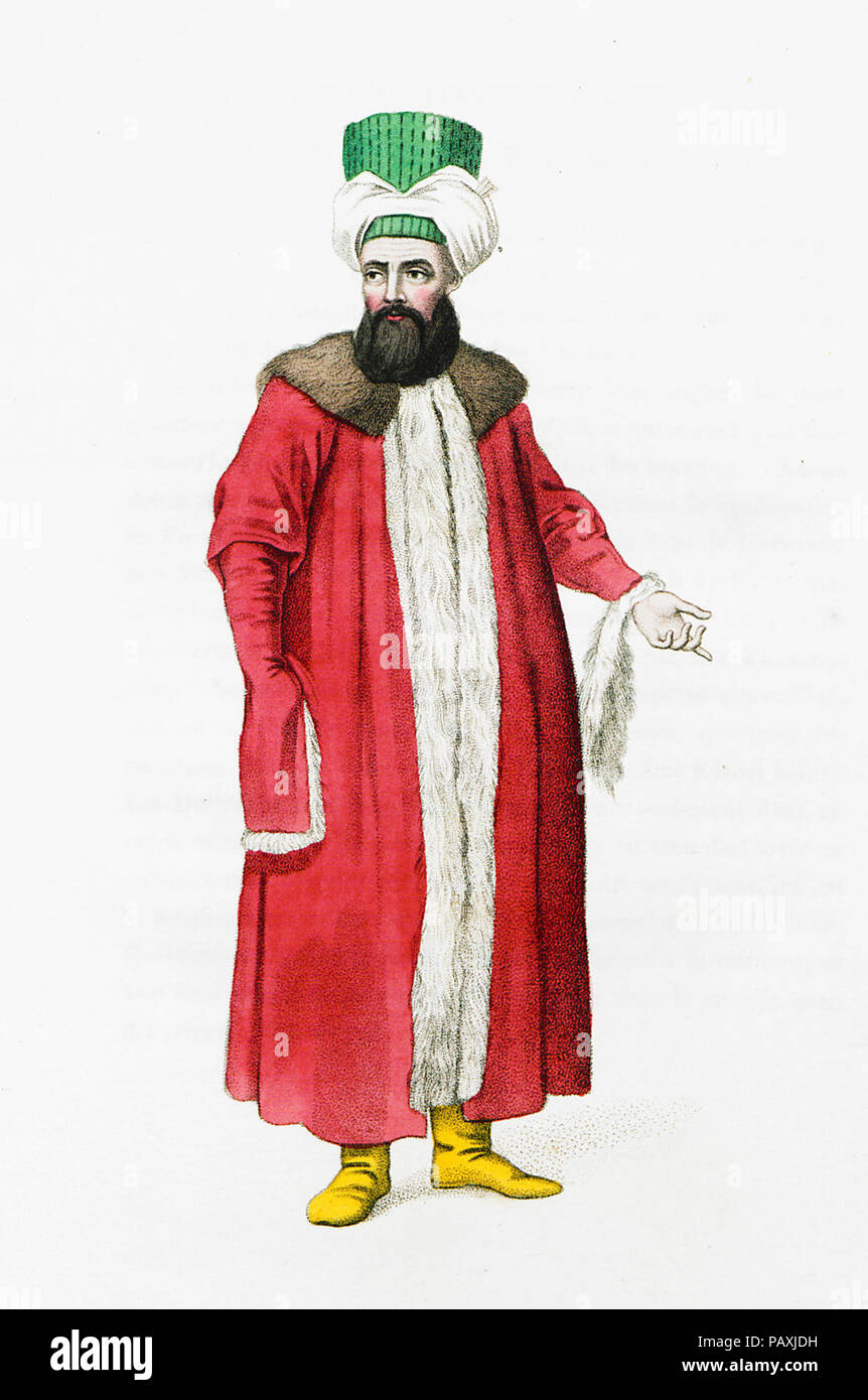 A Turk in a pelise - Dalvimart Octavien - 1804 Stock Photo - Alamy