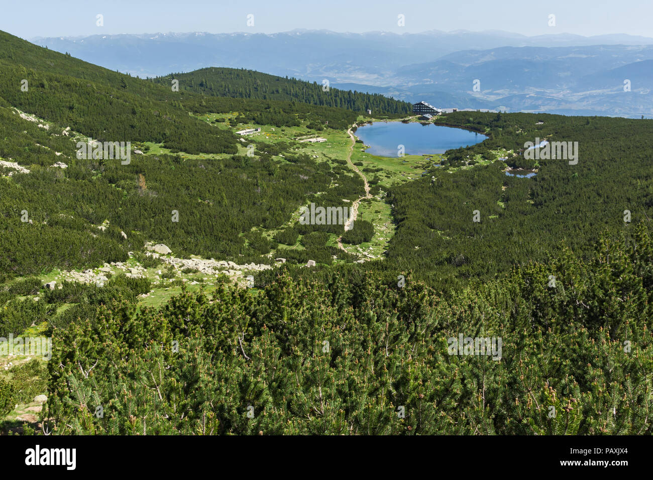 Amazing Panoramic view around Bezbog lake, Pirin Mountain, Bulgaria ...