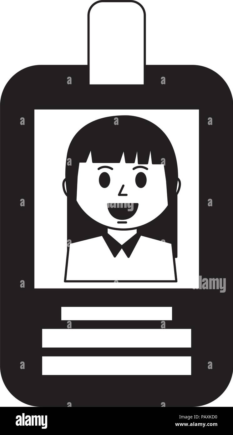 badge ID document isolated icon vector illustration design Stock Vector ...