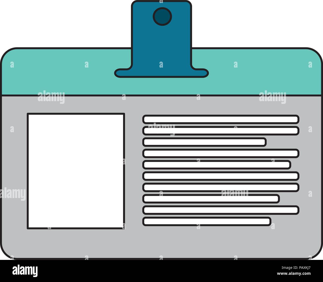 badge ID document isolated icon vector illustration design Stock Vector ...