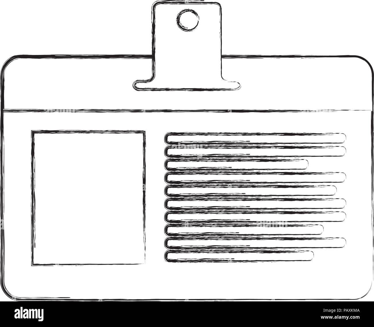 badge ID document isolated icon Stock Vector Image & Art - Alamy