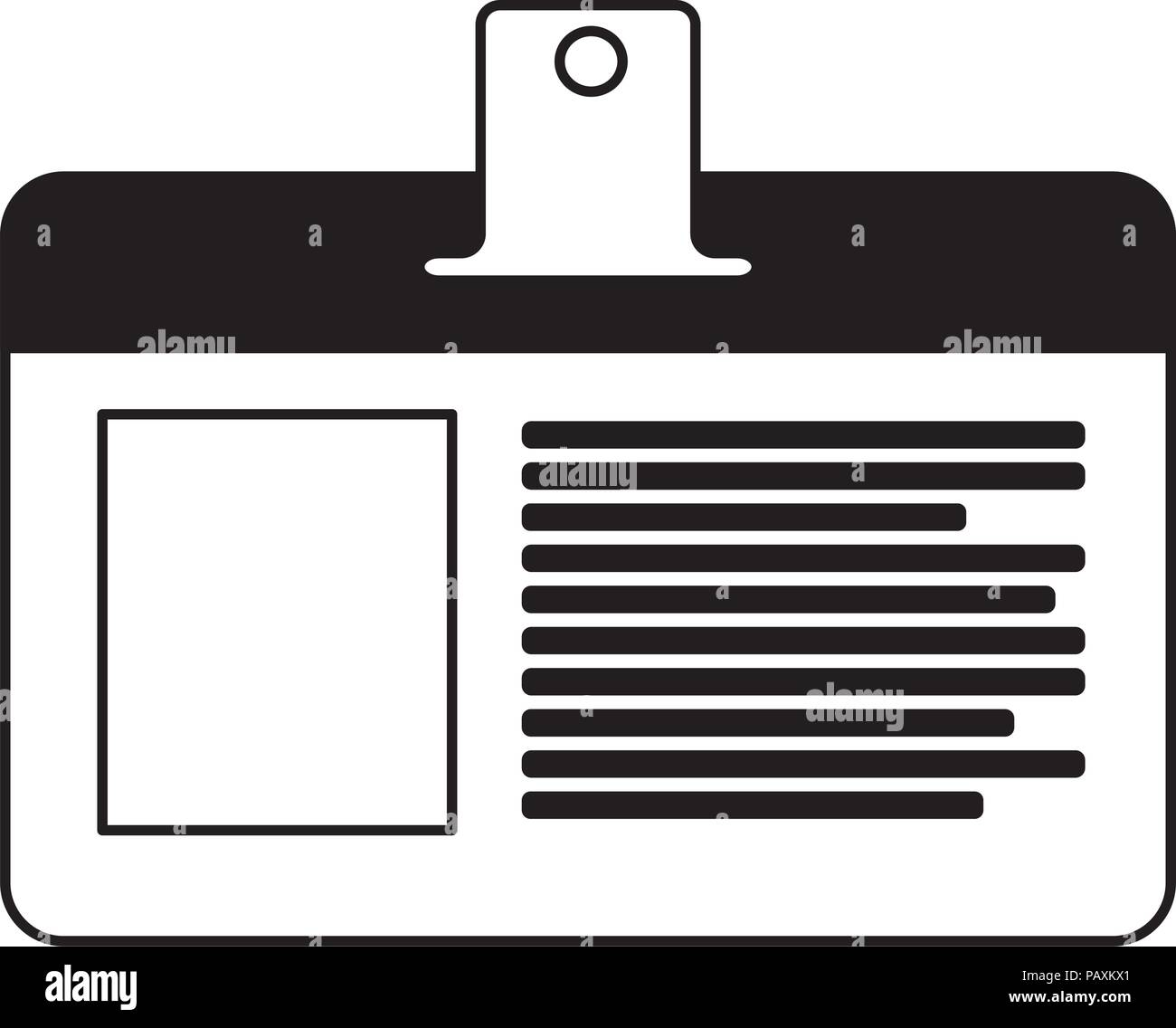 badge ID document isolated icon Stock Vector Image & Art - Alamy