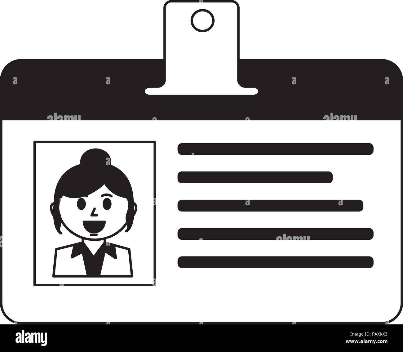 Name badge woman Stock Vector Images - Alamy