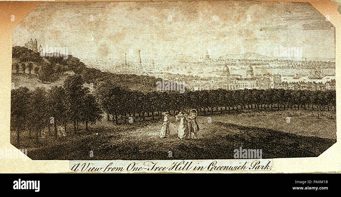 View for one tree hill in greenwich park hi-res stock photography and ...