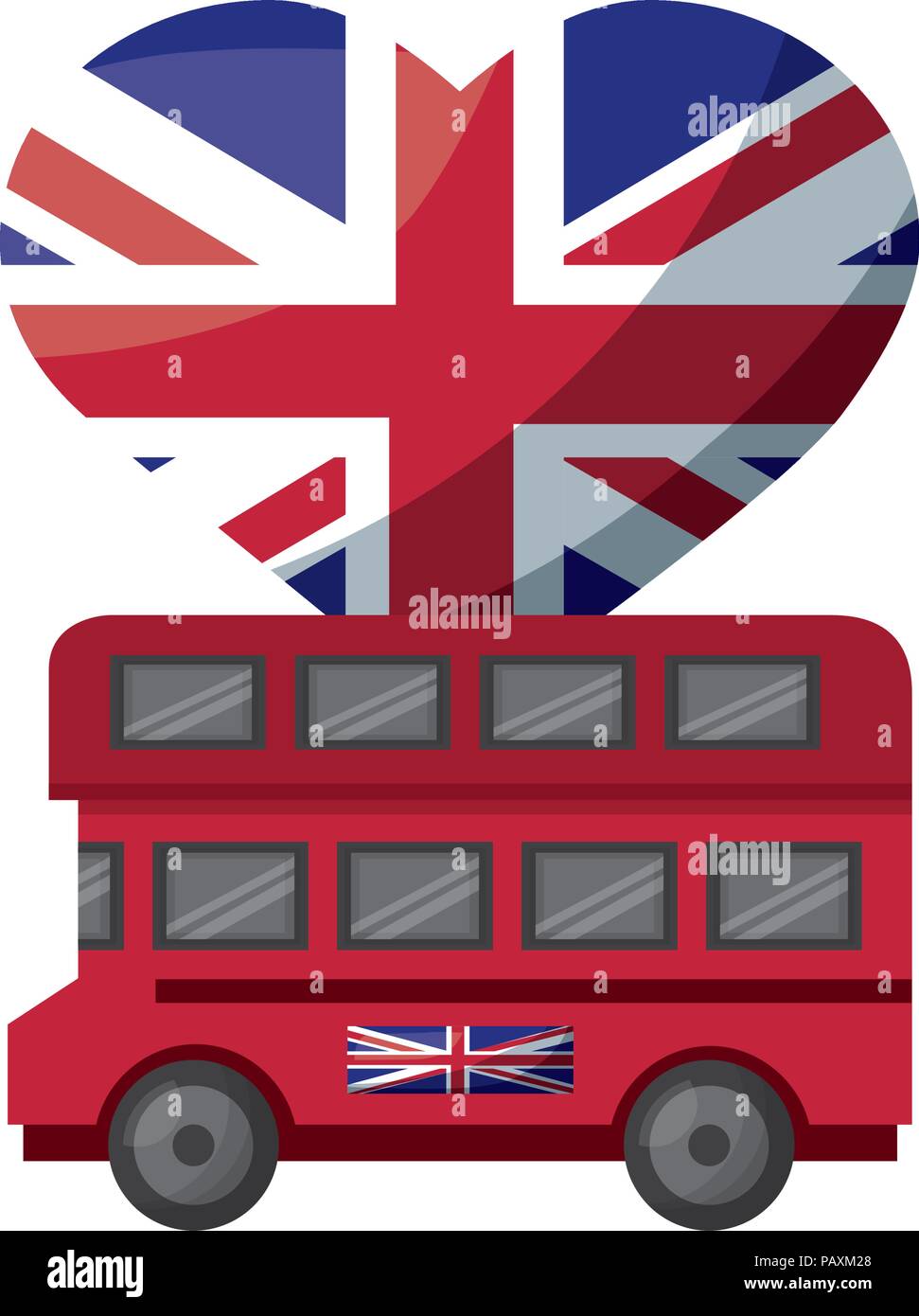 British bus shape hi-res stock photography and images - Alamy