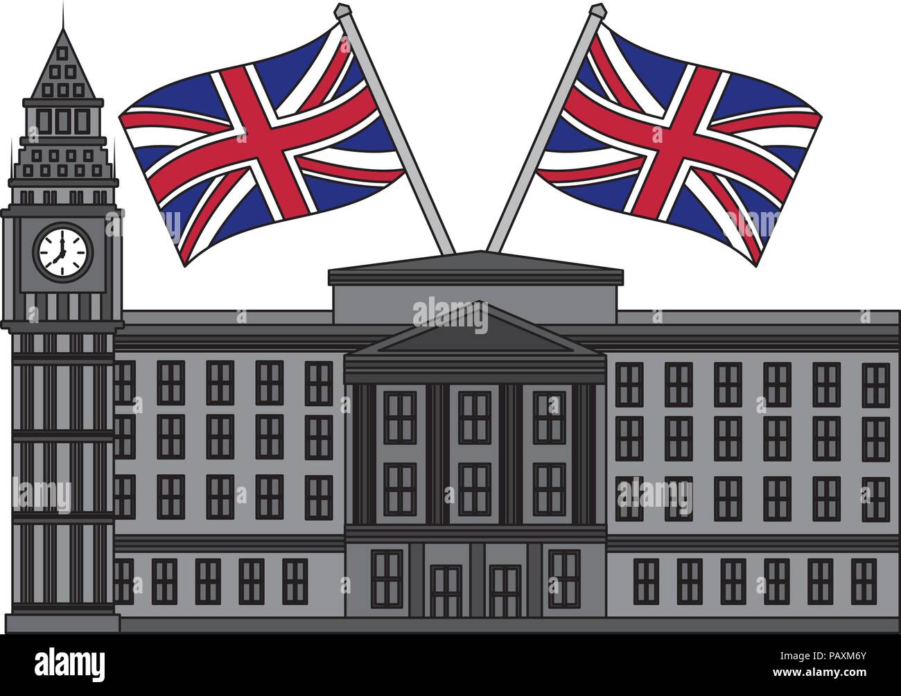 Victorian london skyline illustration hi-res stock photography and ...