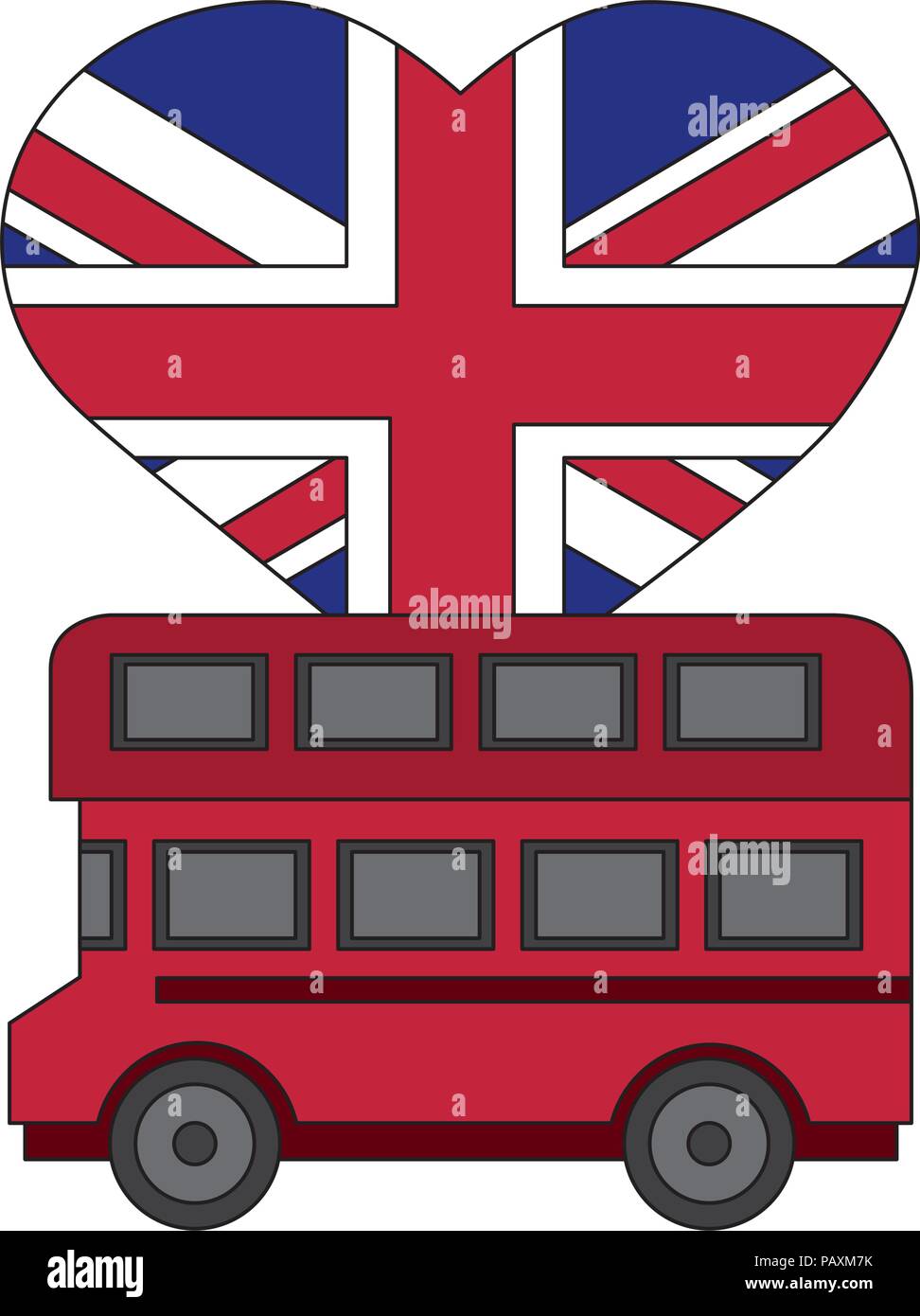British bus shape hi-res stock photography and images - Alamy