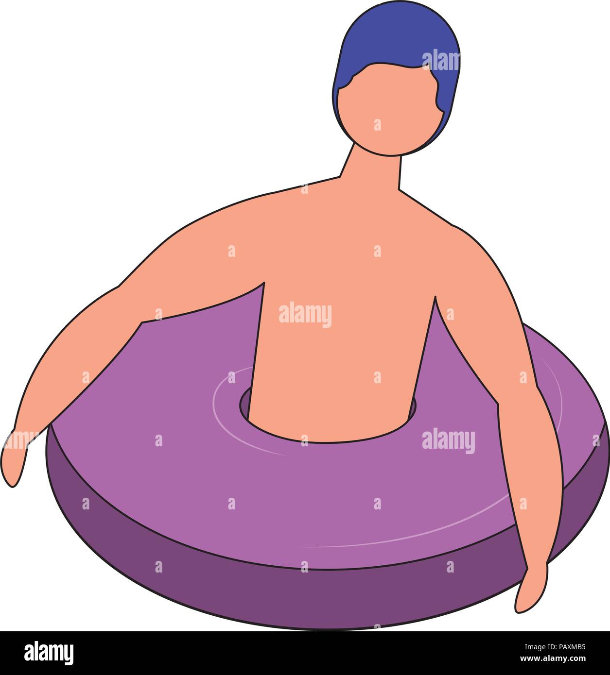 man in float isolated icon Stock Vector Image & Art - Alamy