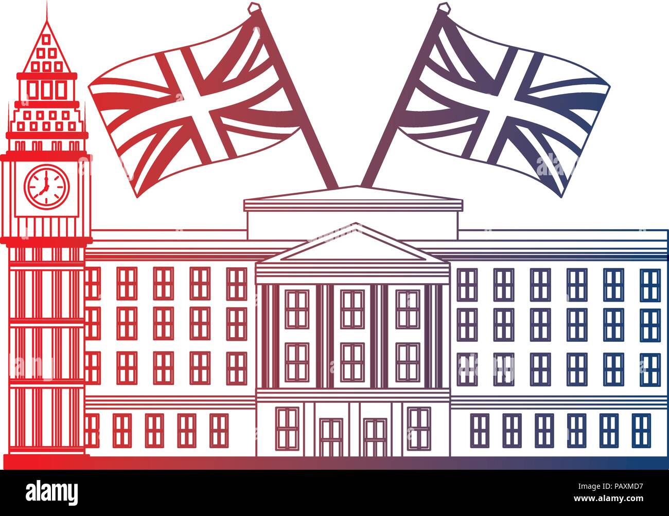 Victorian london skyline illustration hi-res stock photography and ...