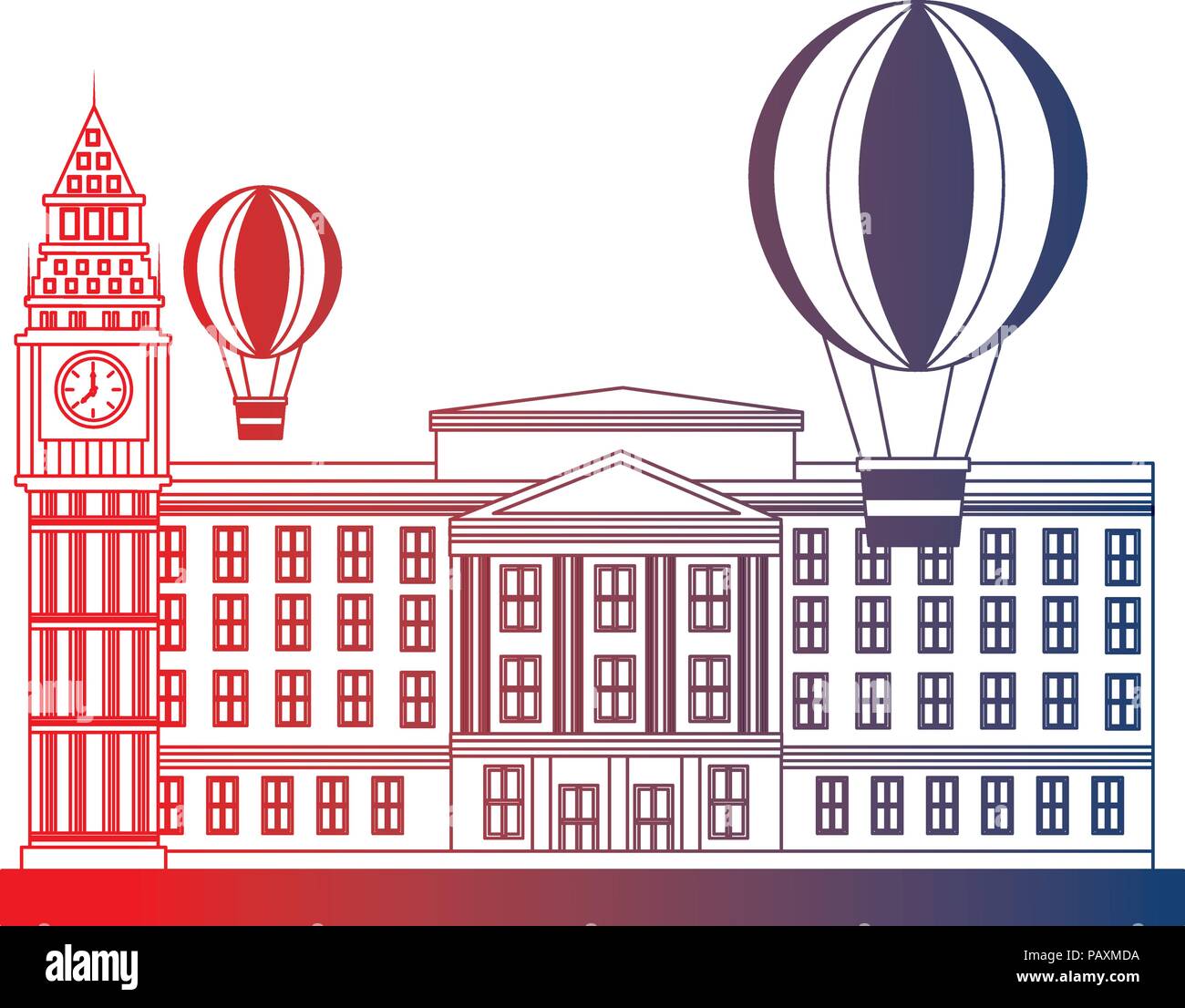 Victorian london skyline illustration hi-res stock photography and ...