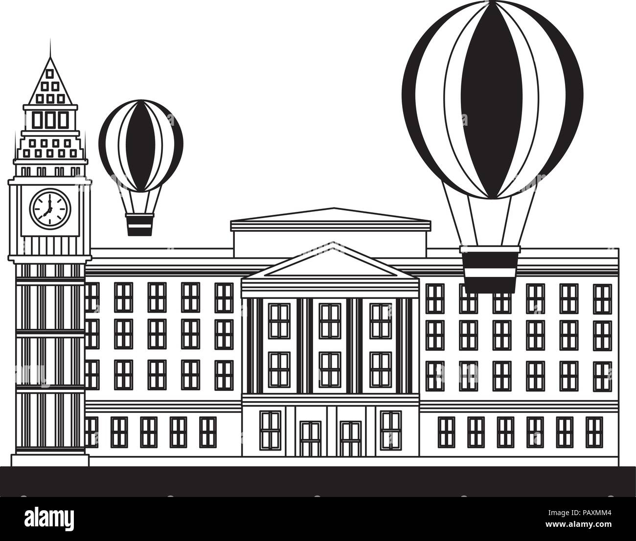 Victorian london skyline illustration hi-res stock photography and ...