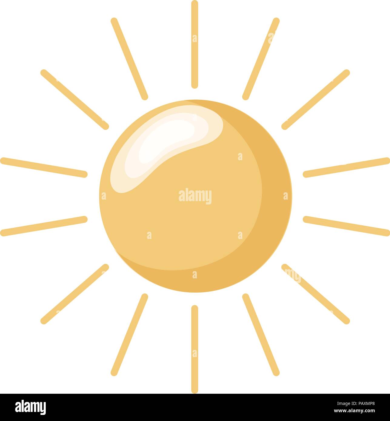 shine sun ray weather icon Stock Vector Image & Art - Alamy