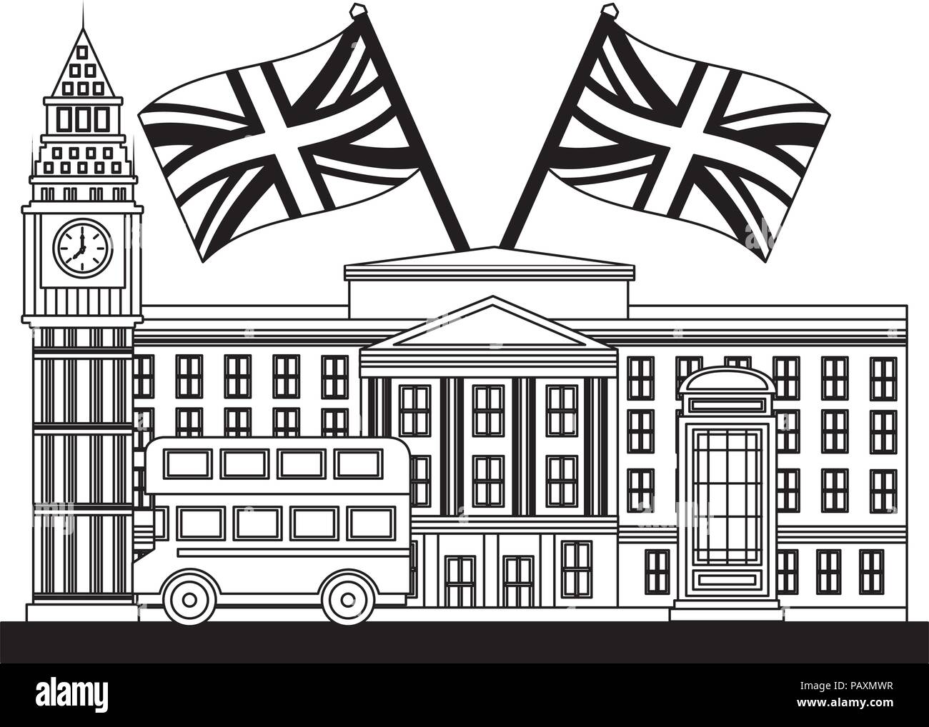 London bus detail Stock Vector Images - Alamy