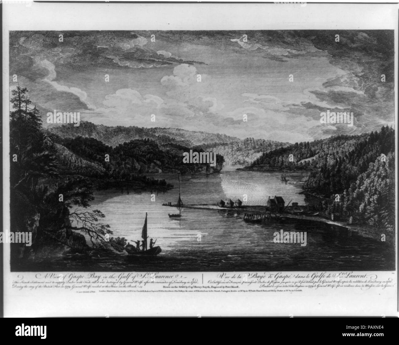 A view of Gaspe Bay, in the Gulf of St. Laurence Stock Photo - Alamy