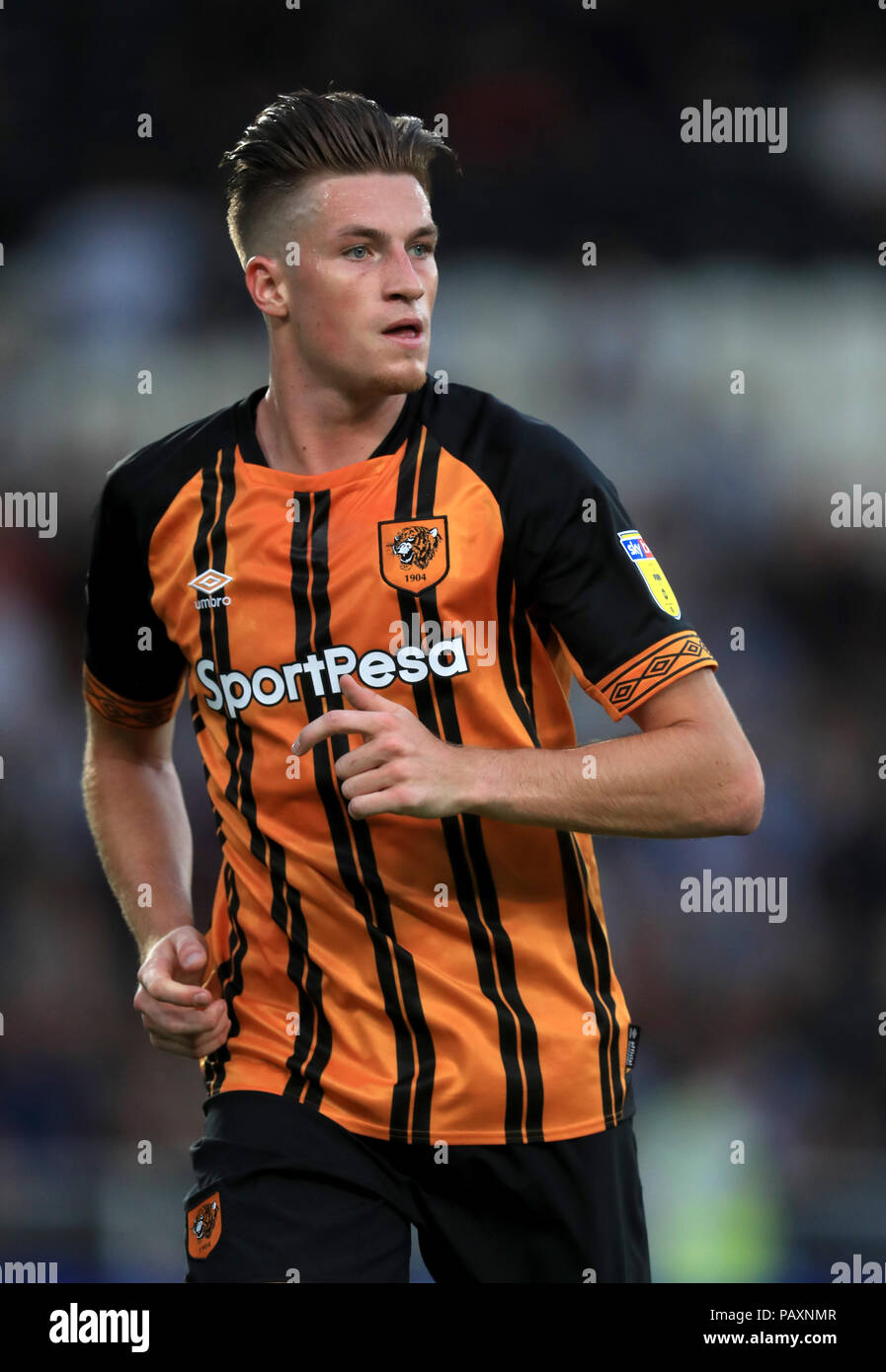 Hull City's Reece Burke during a pre season friendly match at The KCOM ...