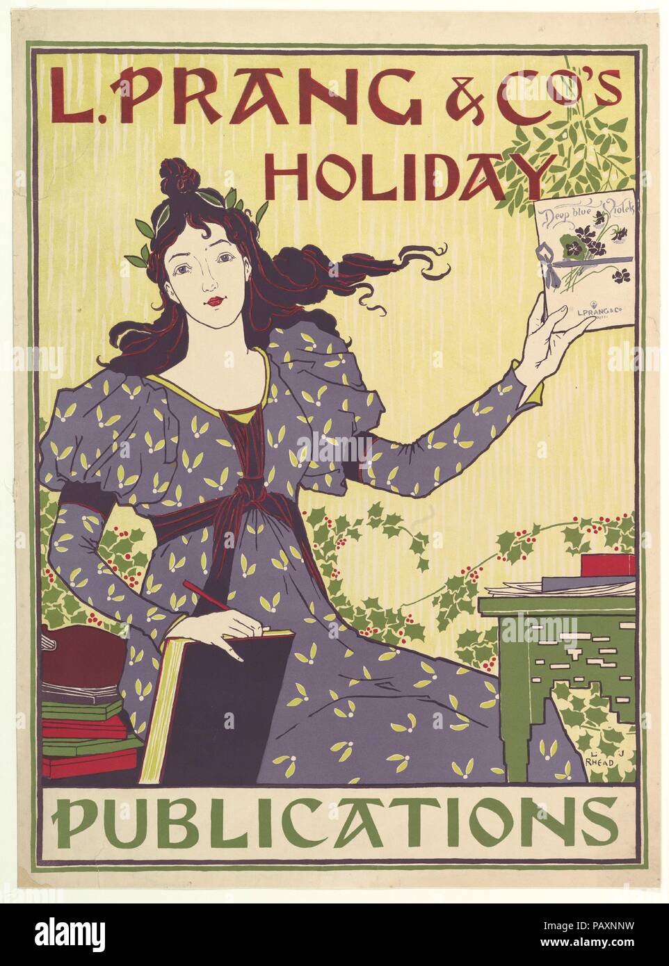 L. Prang & Co.s: Holiday. Artist: Louis John Rhead (American (born ...