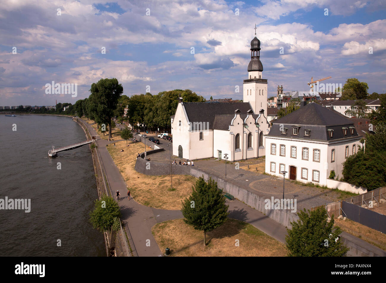 church St. Clemens in the district Muelheim, Cologne, Germany. Kirche ...