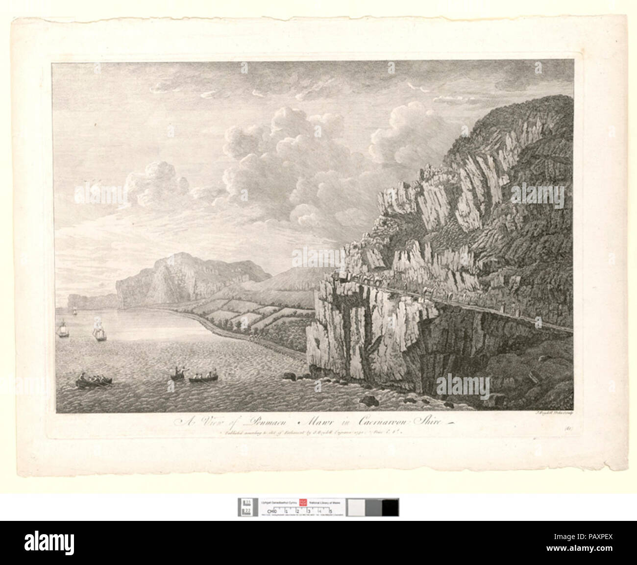 A view of Penmaen Mawr in Caernarvon Shire Stock Photo - Alamy