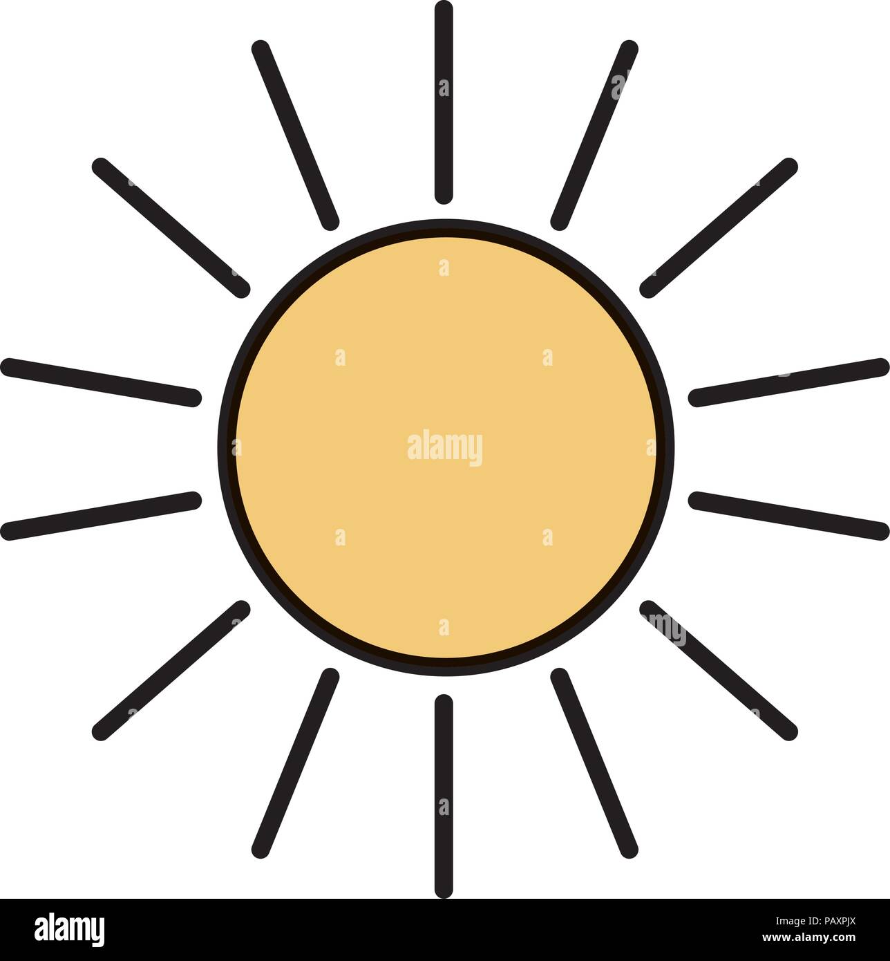 color shine sun ray weather icon Stock Vector Image & Art - Alamy