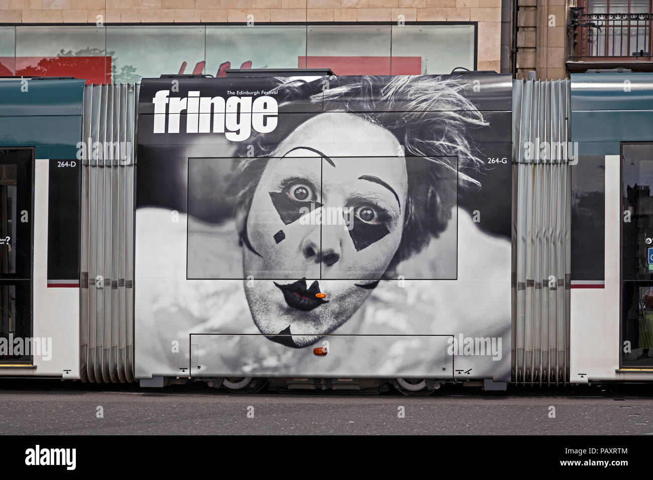 Edinburgh tram advert hi-res stock photography and images - Alamy