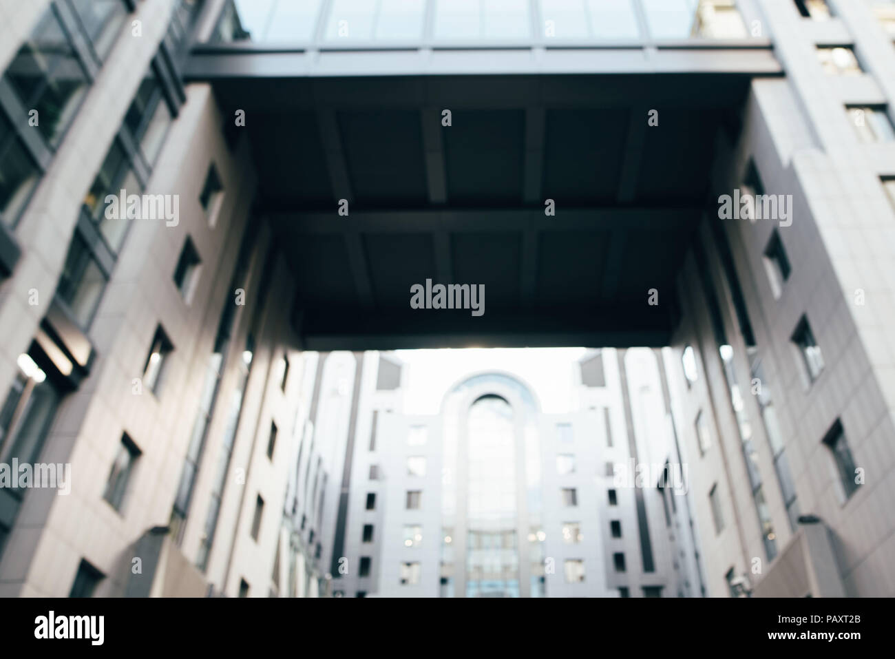 Beautiful modern building with many windows in the modern city Stock ...