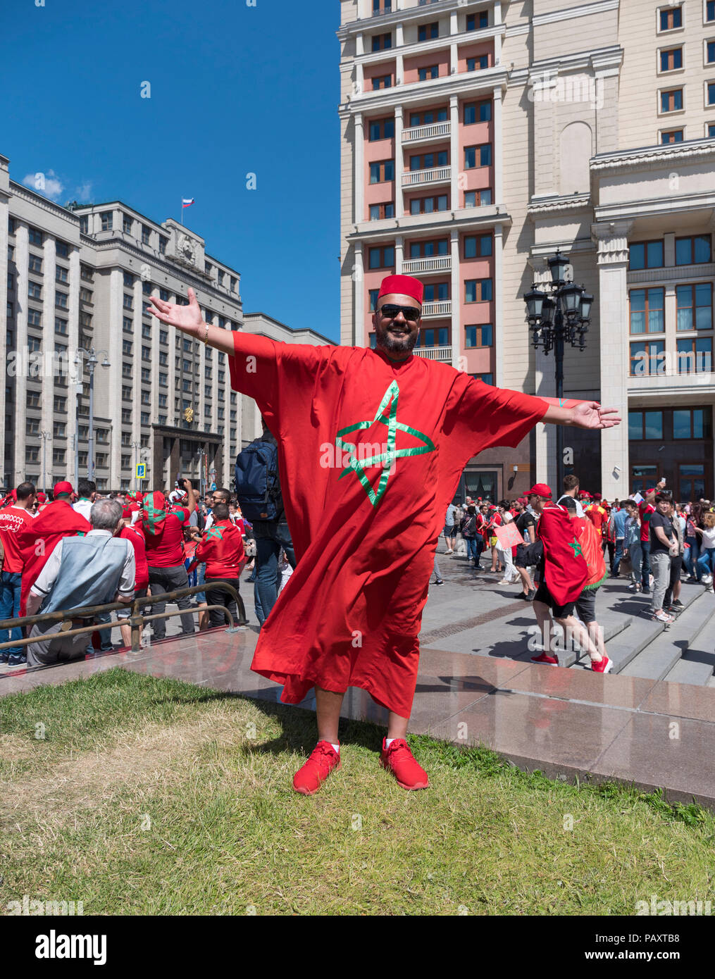 Football fans with different flags hi-res stock photography and images ...