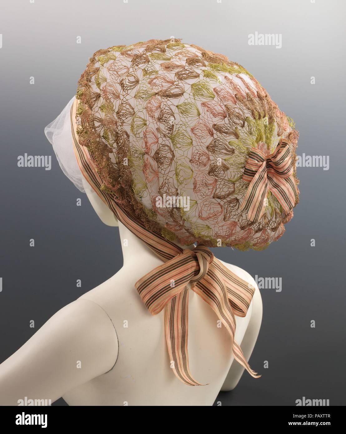 Snood. Culture: British. Date: 1780-95. A rare example of headwear from ...