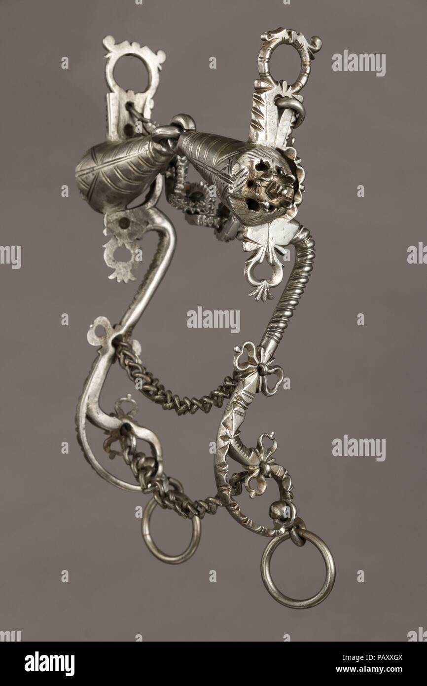 Curb Bit. Culture: German. Dimensions: H. 10 in. (25.4 cm); W. 7 1/2 in ...