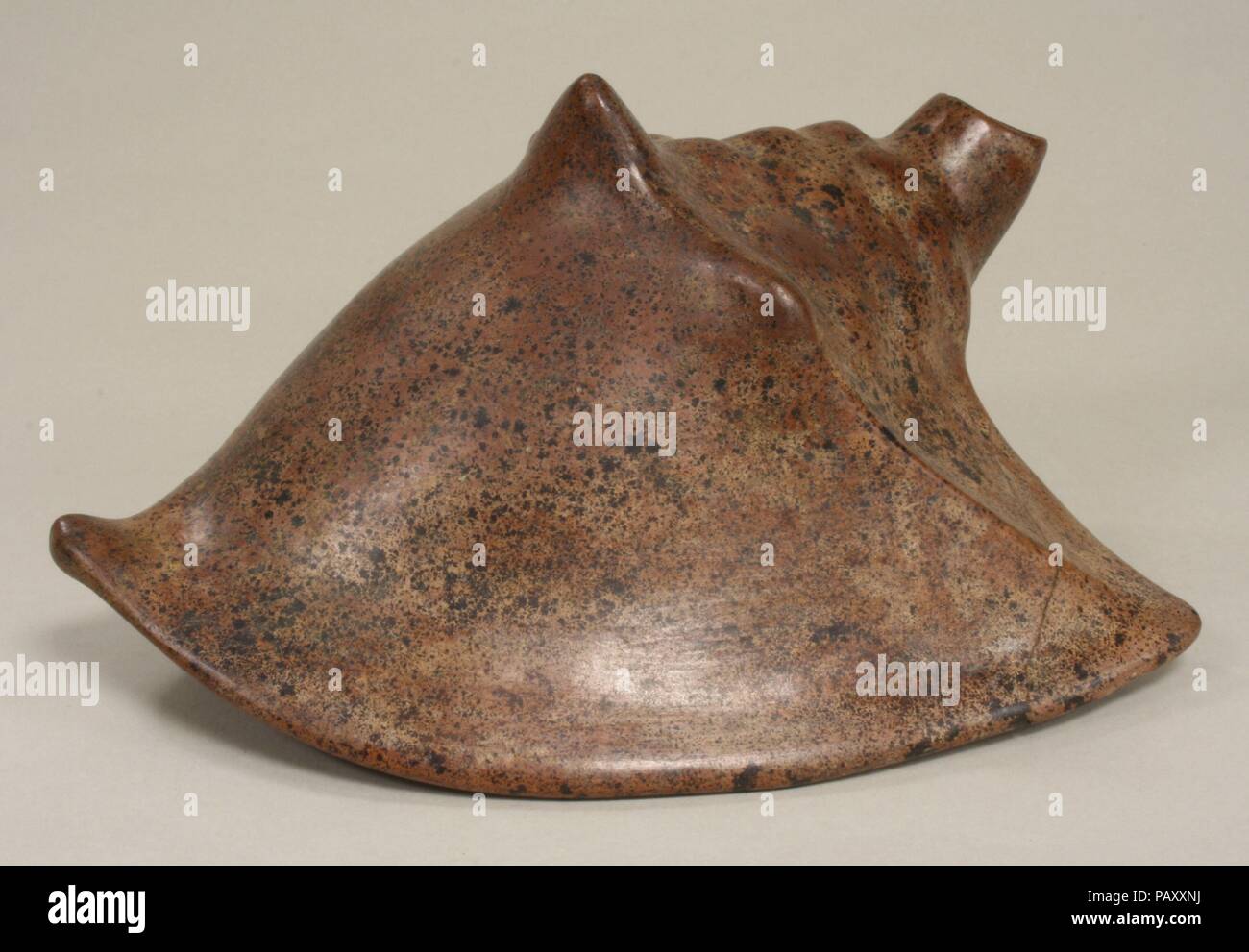 Shell Vessel. Culture: Colima. Dimensions: Length 10-1/4 in.. Date: 2nd ...