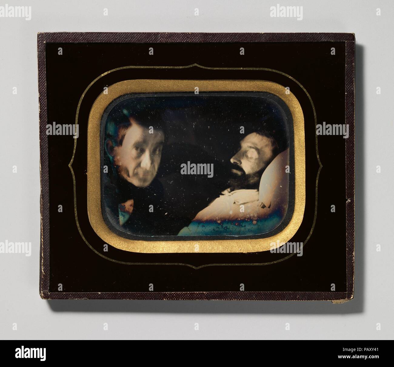 [Portrait of Living Man beside Dead Man]. Artist: Louis Dodero (Italian ...