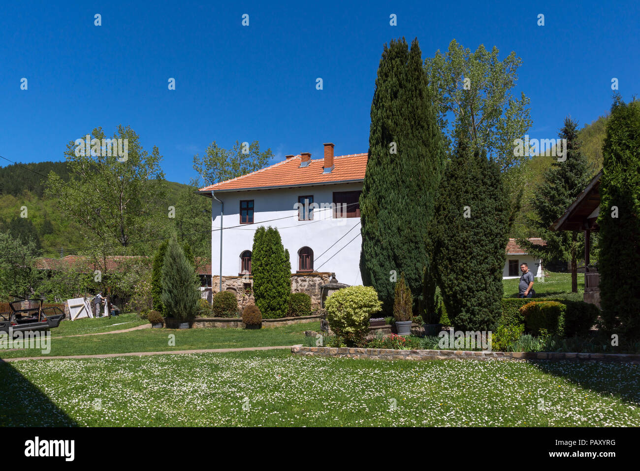 TEMSKI MONASTERY, SERBIA - 16 APRIL 2016: View of Temski monastery St ...
