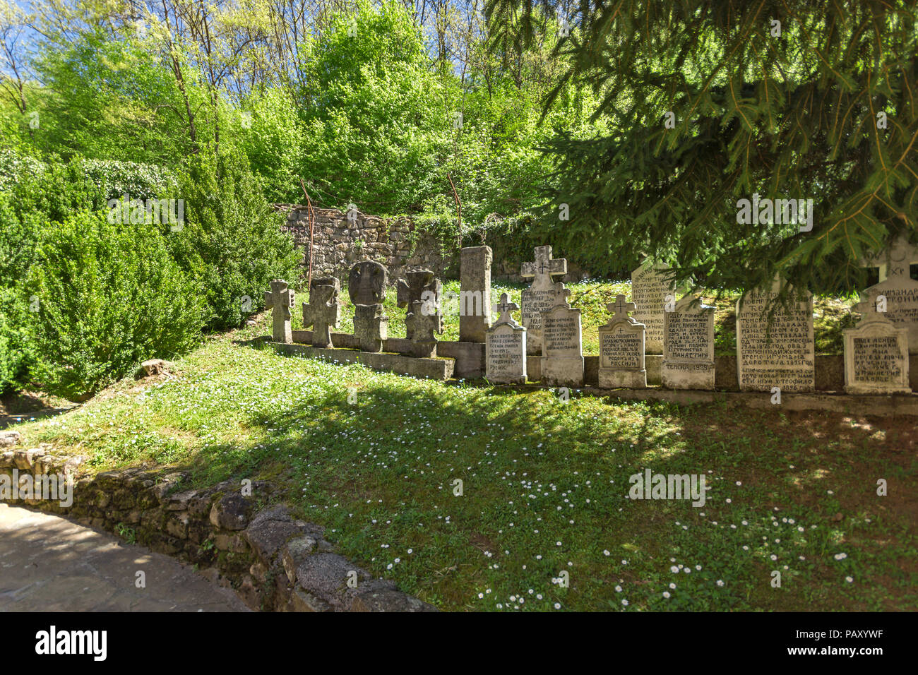 TEMSKI MONASTERY, SERBIA - 16 APRIL 2016: View of Temski monastery St ...