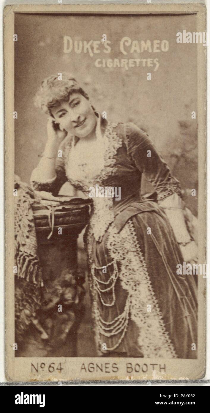 Card Number 64, Agnes Booth, from the Actors and Actresses series (N145 ...
