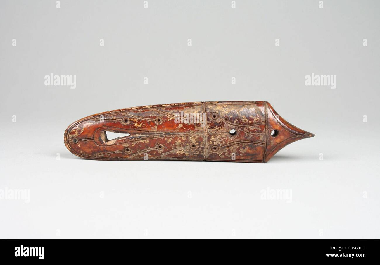 Knife Handle. Culture: Punuk. Dimensions: H. 1 1/2 x W. 5 1/2 in. (3.8 ...