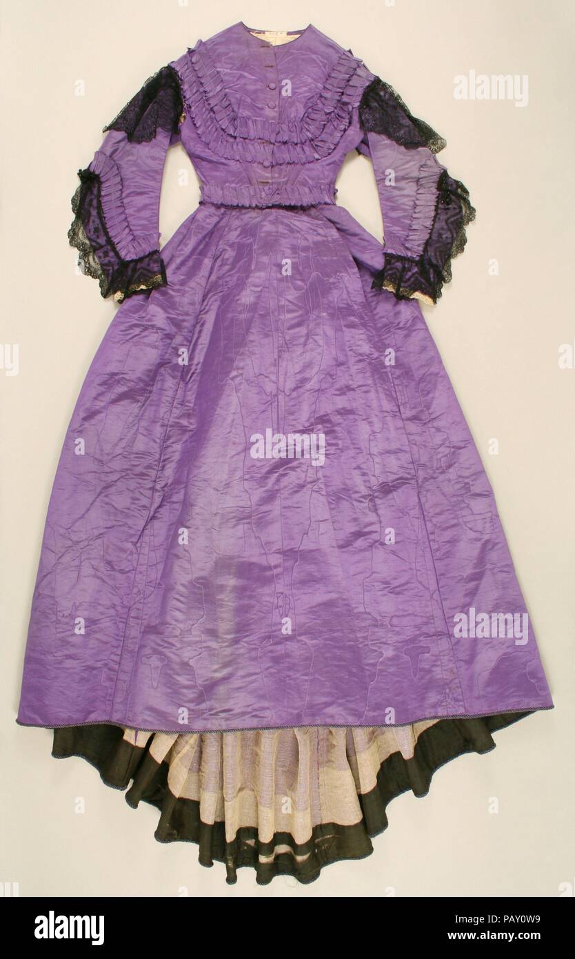 Dress. Culture: American. Date: ca. 1863. Museum: Metropolitan Museum ...