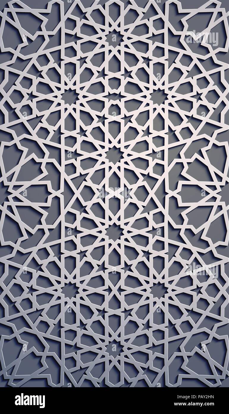 Purple background . Islamic ornament vector , persian motiff . 3d ...