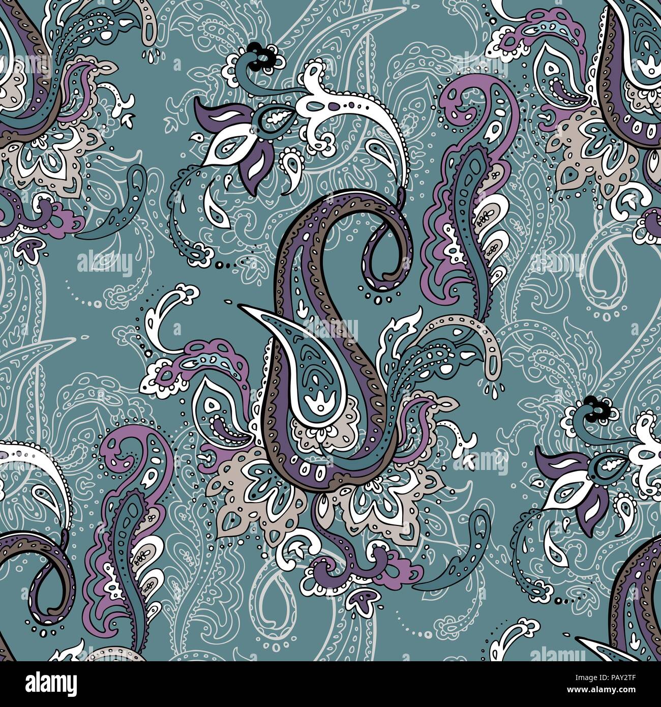 Paisley. Hand Drawn Boho ornament Stock Vector Image & Art - Alamy