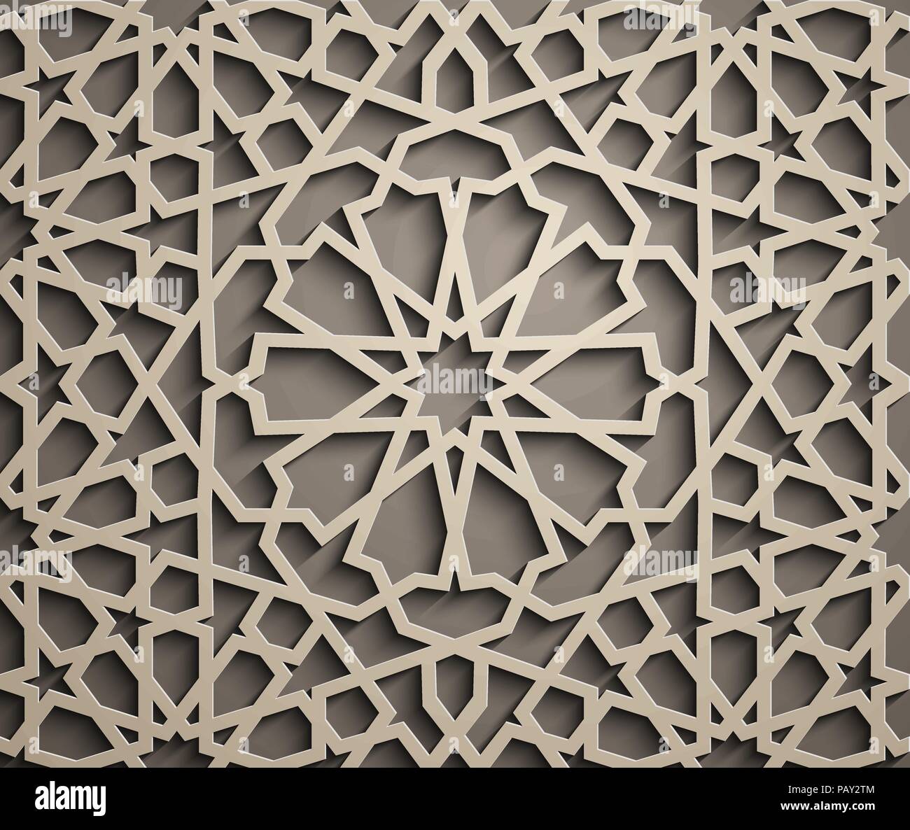 Brown background . Islamic ornament vector , persian motiff . 3d ...
