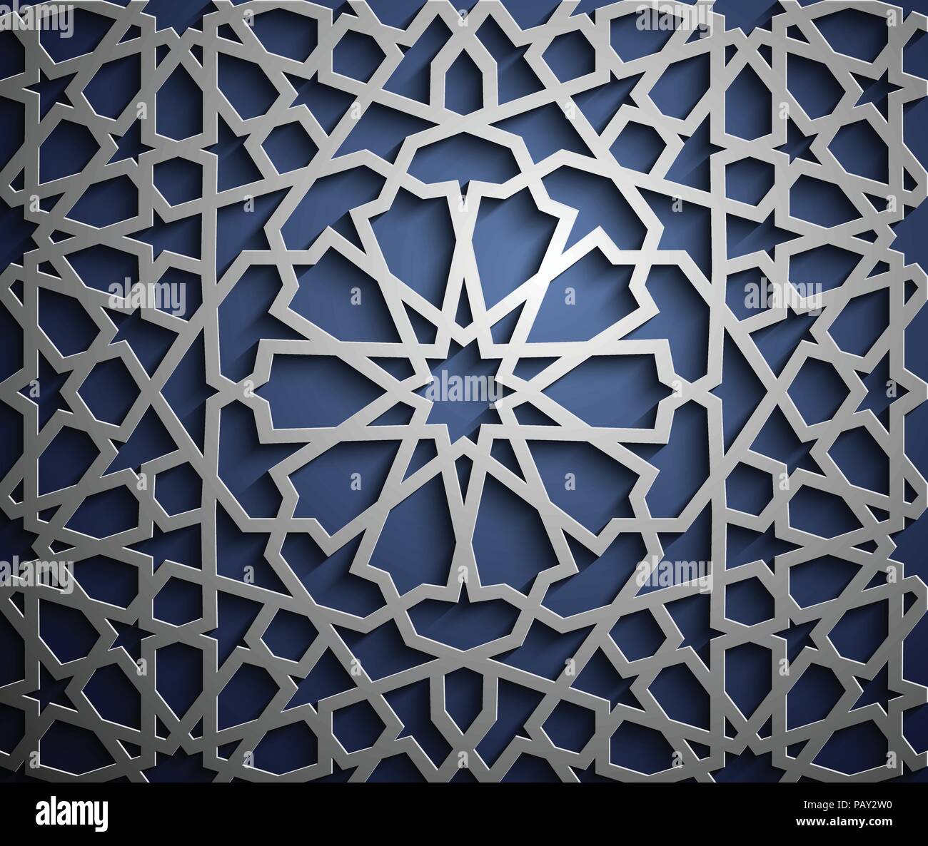 Islamic ornament vector , persian motiff . 3d ramadan islamic round ...
