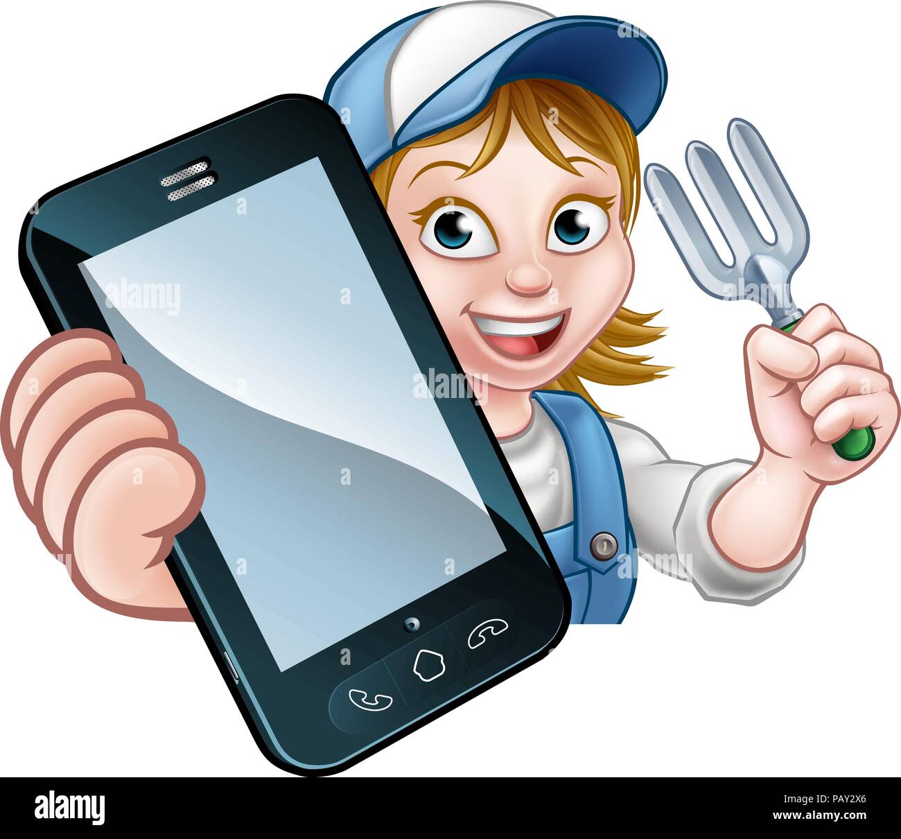 Mobile phone reading Stock Vector Images - Alamy
